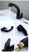 China 360 Degree Pull Out Water Saving Sink Tap for Grass Water Brass in Hot Cold Shower for sale