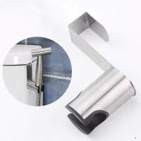 China Morden 304 Stainless Steel Shower Seat Hook Holder for Perforation-free Toilet Spray for sale