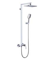 China Hot Seller-Shaped Shower System with Exposed Faucet Feature and Jet Spray Pattern for sale