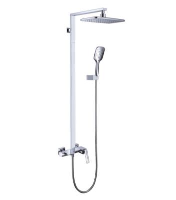 China Hot Seller-Shaped Shower System with Exposed Faucet Feature and Jet Spray Pattern for sale
