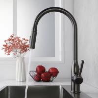 China Lizhen-Hwa.Con Kitchen Faucet Sink Single Handle Valve Copper Pull Out Spray Water Tap for sale