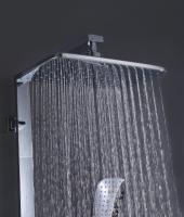 China Hot Seller-Shaped Shower System with Exposed Faucet Feature and Jet Spray Pattern for sale