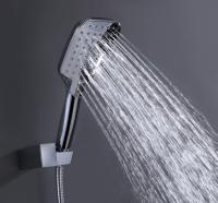 China Hot Seller-Shaped Shower System with Exposed Faucet Feature and Jet Spray Pattern for sale