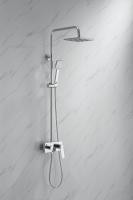China Hotel Bathroom Rain Shower with Brass Valve Core Material and Handheld Shower System for sale