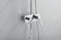 China Hotel Bathroom Rain Shower with Brass Valve Core Material and Handheld Shower System for sale