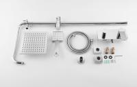 China Hotel Bathroom Rain Shower with Brass Valve Core Material and Handheld Shower System for sale