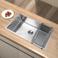 China Smart Digital Display Stainless Steel Pull Out Waterfall Faucet for Grey Square Bowl Shape Sink for sale
