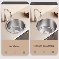 China Modern Design Style 304 Stainless Steel Undermount Single Bowl Sink for Home Bar Basin for sale