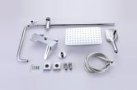 China Single Handle Shower Faucet Set with 12 Inch Rainfall Shower Head and Handheld Sprayer for sale