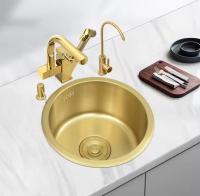 China Modern Design Stainless Steel Handmade Undermount Single Bowl Kitchen Sink with One Hole for sale
