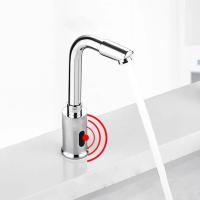 China Faucet Type Hot Cold Water Kitchen Tap Brass Construction Automatic Water Saver Tap for sale