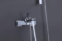 China Thermostatic Faucet for Shower Head and Handheld Combo Stainless Steel Surface Finish for sale