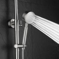 China SUS 304 Stainless Steel Pressurization Hand Held Shower Head for Bathrooms in Chrome for sale