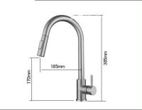 China Faucet Type Hot Cold Water Kitchen Tap Lizhen Black Gold Stainless Steel Kitchen Faucet for sale