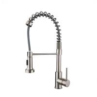 China Lizhen-Hwa.Vic Pull Out Spray Kitchen Faucet with Brass Material and Hot Cold Mixer for sale