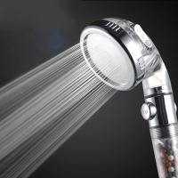 China Upgrade Your Hotel Shower with Modern Design High Pressure 3 Spraying Filterable Head for sale