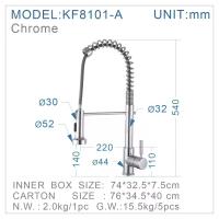 China Modern Design Hot Cold Water Mixer 360 Rotating Brass Kitchen Faucet with Spring Spray for sale