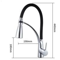 China Lizhen 2024 Lizhen Single Handle Silicone Spout Brass Kitchen Faucet With Flexible Spout for sale