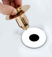 China 2.44inch American Size Upgraded Brass Sink Drain Stopper Pop Up Bathtub Drain Strainer for sale