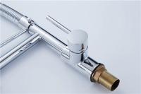 China 304 Stainless Steel Gold Kitchen Taps Pull Down Sprayer Spring Kitchen Mixer Faucet for sale