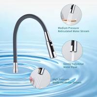 China Single Hole Bathroom Faucet Mount Custom Color Flexible Rubber Silicon Hose for sale