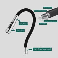 China Single Hole Bathroom Faucet Mount Custom Color Flexible Rubber Silicon Hose for sale