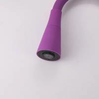 China Bathroom Flexible Rubber Silicon Hose with Stainless Steel Valve Core for sale