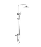 China Bathroom Mixer Tap With Shower Set and Square Shower Head for Build In Shower System for sale