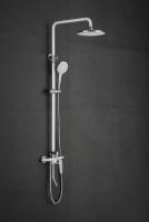 China Bathroom Mixer Tap With Shower Set and Square Shower Head for Build In Shower System for sale