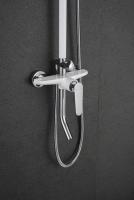 China Bathroom Mixer Tap With Shower Set and Square Shower Head for Build In Shower System for sale