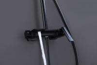China Sanitary Ware Bathroom Wall Mounted Shower Set with Hot and Cold Water Mixer in Black for sale