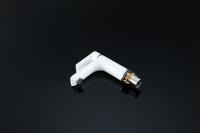 China Waterfall Bathroom Basin Faucet White Single Handle Hot and Cold Basin Mixer for sale