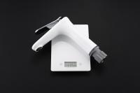 China Single Hole Bathroom Sink Faucet White Painting Single Handle for Lavatory Vanity Sink for sale