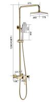 China European-style Stainless Steel Hot Cold Water Mixer Wall-mounted Bathroom Rain Shower Set for sale