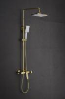 China European-style Stainless Steel Hot Cold Water Mixer Wall-mounted Bathroom Rain Shower Set for sale