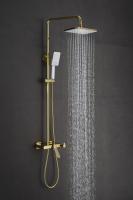China European-style Stainless Steel Hot Cold Water Mixer Wall-mounted Bathroom Rain Shower Set for sale