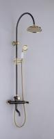China Chrome Finish European Style Vintage Rain Shower Set with Adjustable Hand Shower Head for sale