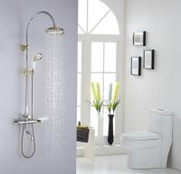 China Chrome Finish European Style Vintage Rain Shower Set with Adjustable Hand Shower Head for sale