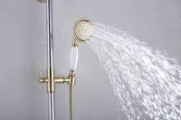 China Chrome Finish European Style Vintage Rain Shower Set with Adjustable Hand Shower Head for sale
