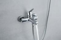 China Zinc Body Bathroom Single Handle Shower Mixer Bathtub Shower Faucet Without Slide Bar for sale