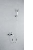 China Wall Mounted Brass Chrome Bathroom Bathtub Hand Shower Faucet Set for Bathroom Wash for sale