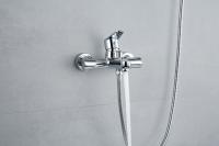 China Wall Mounted Brass Chrome Bathroom Bathtub Hand Shower Faucet Set for Bathroom Wash for sale
