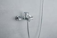 China Wall Mounted Brass Chrome Bathroom Bathtub Hand Shower Faucet Set for Bathroom Wash for sale