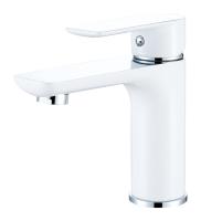 China Modern White Single Handle Waterfall Bathroom Sink Faucet for Other Basin Faucets for sale