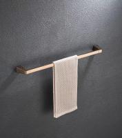 China Stainless Steel Bathroom Towel Holder in Polished Finish with Single and Double Rods for sale