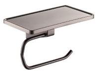 China Modern Style Bathroom Appliance Chrome Stainless Steel Tissue Holder With Phone Shelf for sale