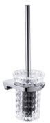 China Stainless Steel Bathroom Toilet Brush Holder Set with Modern Design Wall Mounted for sale