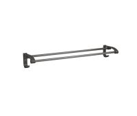 China Polish Surface Finishing Luxury Bathroom Accessories Set with Aluminum Alloy Towel Rack for sale