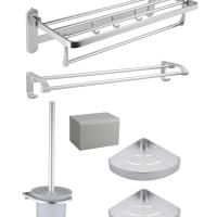 China Space Aluminum Bathroom Accessory Set with Towel Heater Towel Rack Type Hotel Luxury for sale