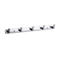 China 5-Hook Stainless Steel Shining Mirror Clothes Hook for Bathroom and Bedroom Decoration for sale
